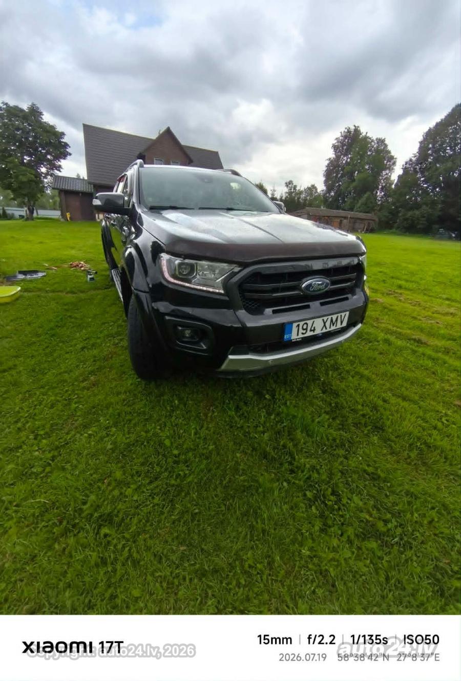 Black Ford Ranger 2021 in Tartu, with an engine capacity of 2.00 L and mileage of 104 thousand km for 26000 €, photo 18 on AUTOMOTO.COM.LV
