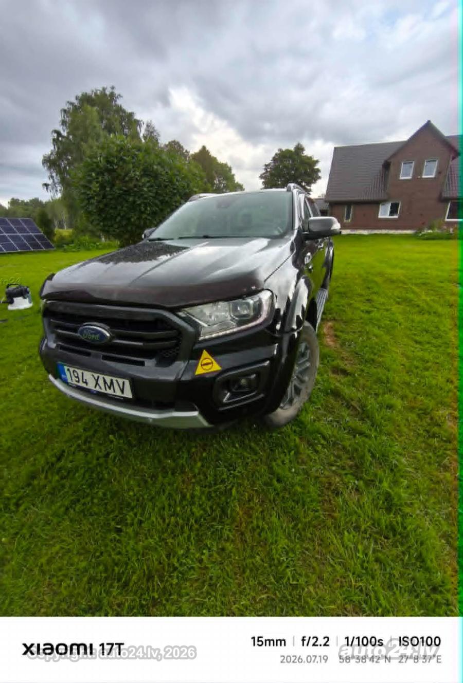 Black Ford Ranger 2021 in Tartu, with an engine capacity of 2.00 L and mileage of 104 thousand km for 26000 €, photo 19 on AUTOMOTO.COM.LV