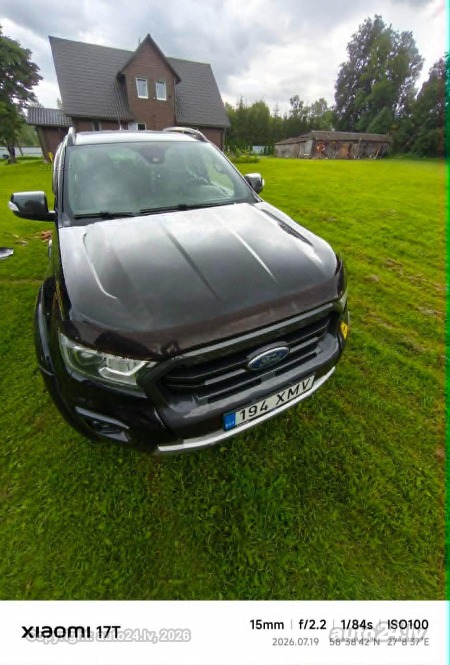 Black Ford Ranger 2021 in Tartu, with an engine capacity of 2.00 L and mileage of 104 thousand km for 26000 €, photo 22 on AUTOMOTO.COM.LV