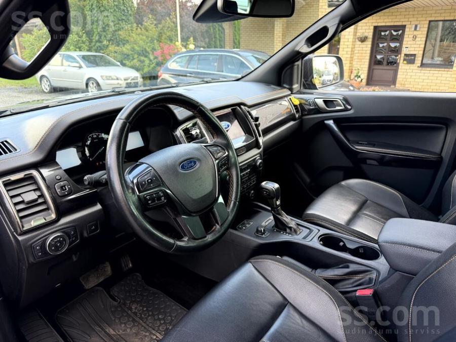 Black Ford Ranger 2022 in Saldus, with an engine capacity of 2.00 L and mileage of 208 thousand km for 27900 €, photo 22 on AUTOMOTO.COM.LV