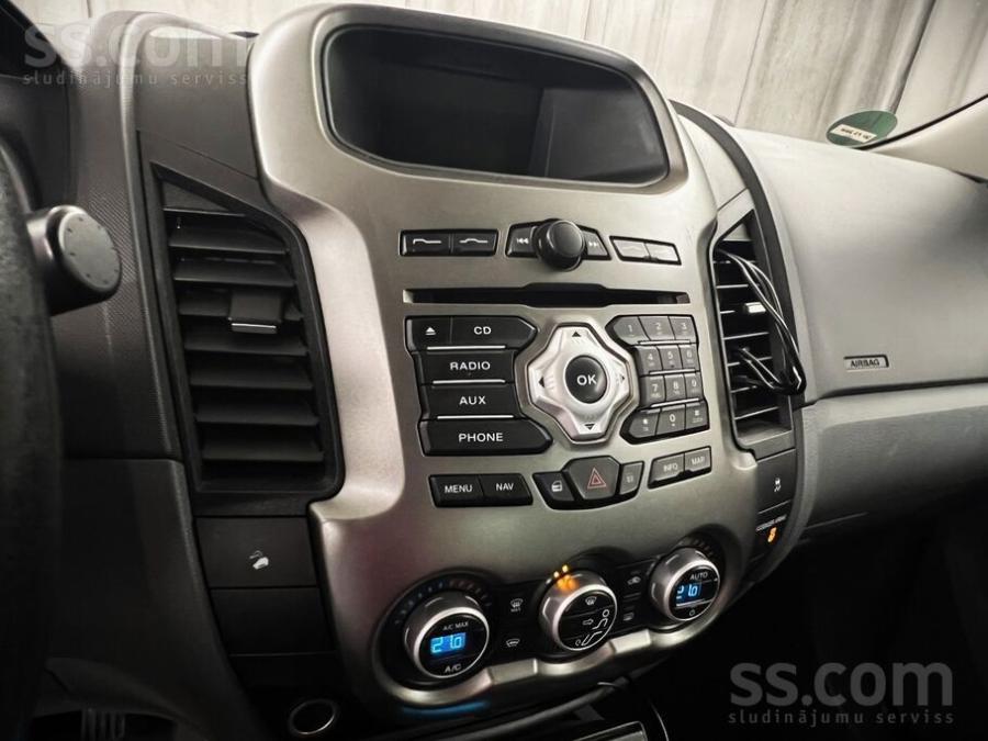 Black Ford Ranger 2015 in Riga, with an engine capacity of 3.20 L and mileage of 280 thousand km for 14990 €, photo 17 on AUTOMOTO.COM.LV