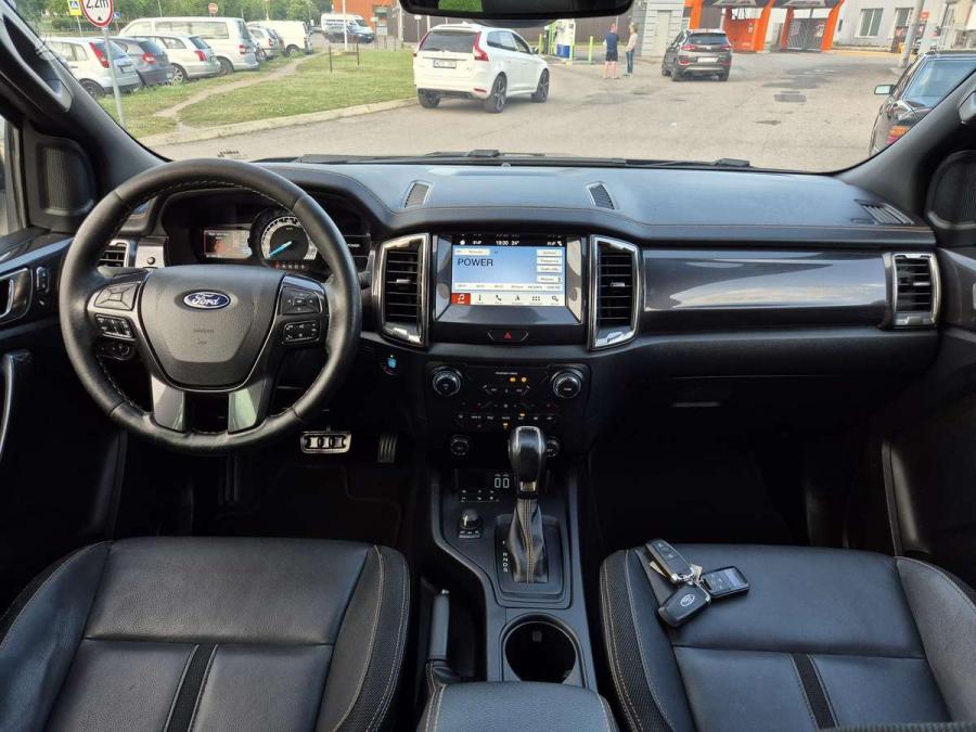 Black Ford Ranger 2019 in Panevezys, with an engine capacity of 2.00 L and mileage of 201 thousand km for 15600 €, photo 14 on AUTOMOTO.COM.LV