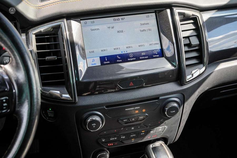 Black Ford Ranger 2021 in Kaunas, with an engine capacity of 2.00 L and mileage of 98 thousand km for 24450 €, photo 16 on AUTOMOTO.COM.LV