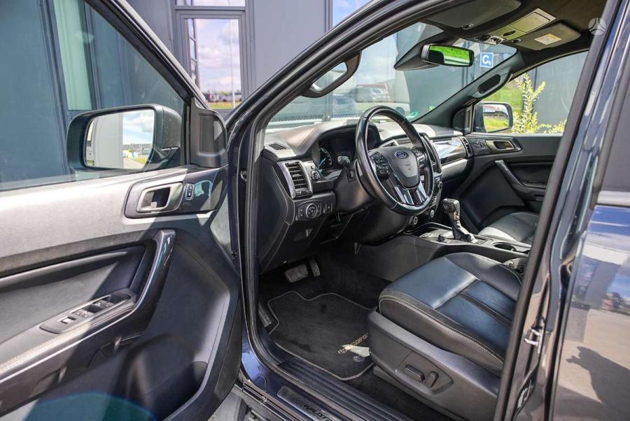 Black Ford Ranger 2021 in Kaunas, with an engine capacity of 2.00 L and mileage of 98 thousand km for 24450 €, photo 24 on AUTOMOTO.COM.LV