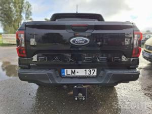 Black Ford Ranger 2023 in Talsi, with an engine capacity of 2.00 L and mileage of 46 thousand km for 39800 €, photo 5 on AUTOMOTO.COM.LV