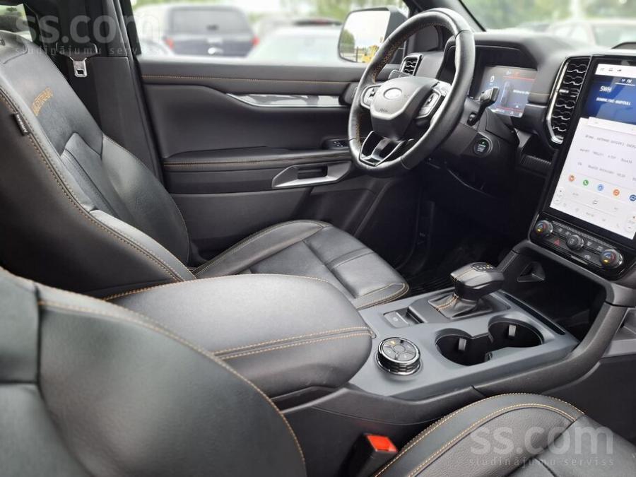 Black Ford Ranger 2023 in Talsi, with an engine capacity of 2.00 L and mileage of 46 thousand km for 39800 €, photo 19 on AUTOMOTO.COM.LV