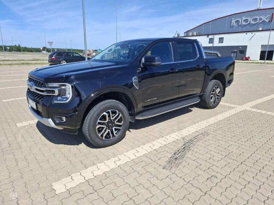 Black Ford Ranger 2024 in Riga, with an engine capacity of 2.00 L and mileage of 15 thousand km for 44500 €, photo 1 on AUTOMOTO.COM.LV