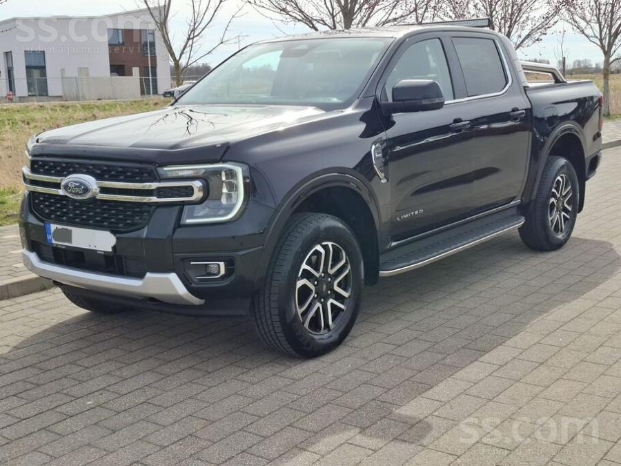 Black Ford Ranger 2024 in Riga, with an engine capacity of 2.00 L and mileage of 17 thousand km for 42100 €, photo 3 on AUTOMOTO.COM.LV