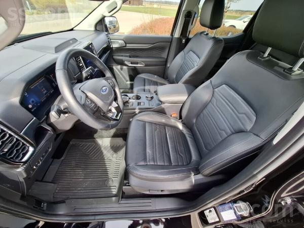 Black Ford Ranger 2024 in Riga, with an engine capacity of 2.00 L and mileage of 17 thousand km for 42100 €, photo 7 on AUTOMOTO.COM.LV