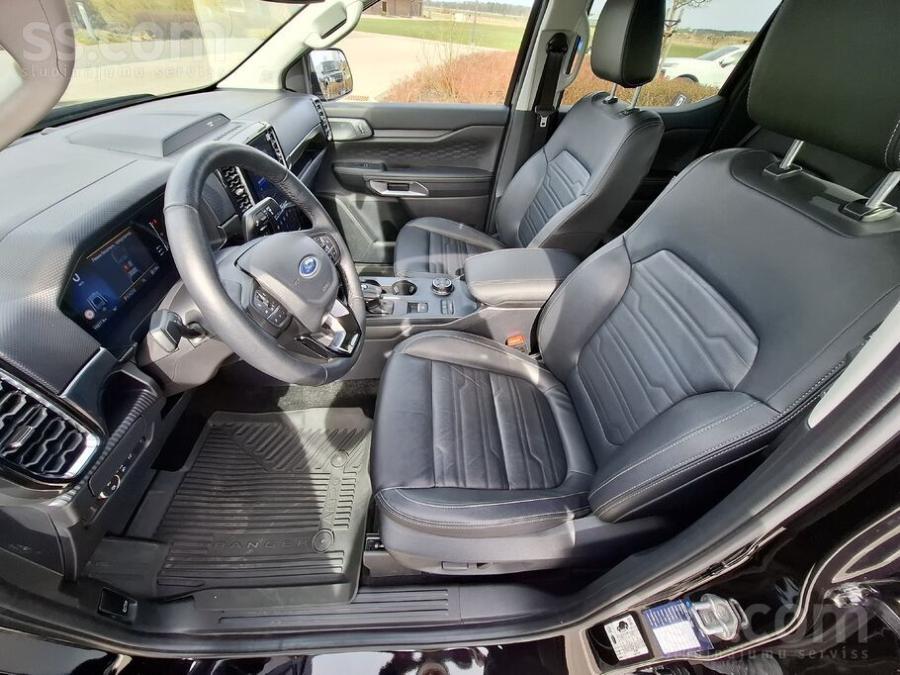 Black Ford Ranger 2024 in Riga, with an engine capacity of 2.00 L and mileage of 17 thousand km for 42100 €, photo 8 on AUTOMOTO.COM.LV