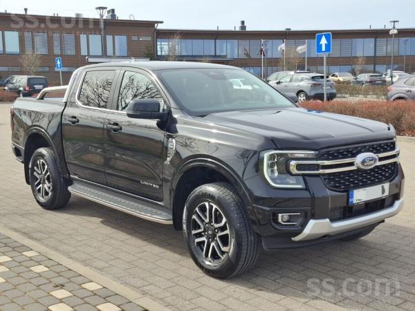 Black Ford Ranger 2024 in Riga, with an engine capacity of 2.00 L and mileage of 17 thousand km for 41700 €, photo 1 on AUTOMOTO.COM.LV