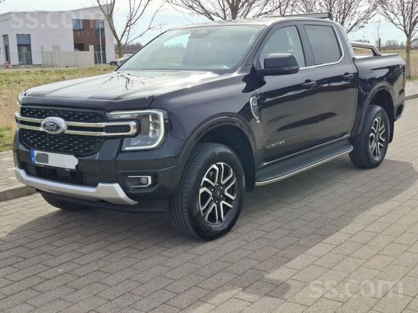Black Ford Ranger 2024 in Riga, with an engine capacity of 2.00 L and mileage of 17 thousand km for 41700 €, photo 2 on AUTOMOTO.COM.LV