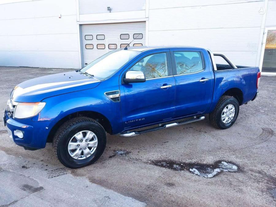 Blue Ford Ranger 2012 in Utena, with an engine capacity of 2.20 L and mileage of 246 thousand km for 8300 €, photo 6 on AUTOMOTO.COM.LV