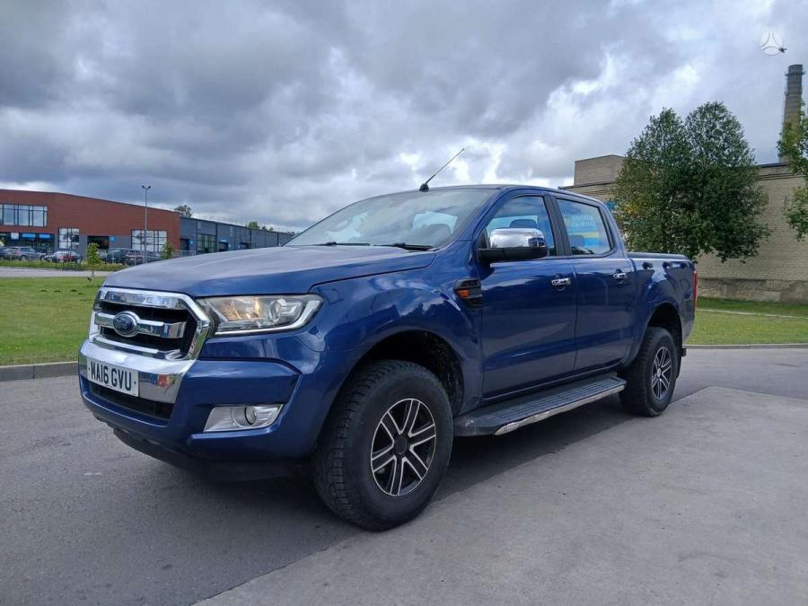 Blue Ford Ranger 2016 in Silute, with an engine capacity of 2.20 L and mileage of 150 thousand km for 7400 €, photo 4 on AUTOMOTO.COM.LV