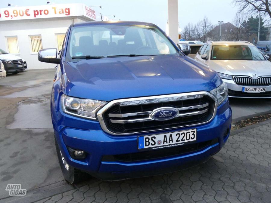 Blue Ford Ranger 2022 in Kaunas, with an engine capacity of 2.00 L and mileage of 81 thousand km for 26830 €, photo 2 on AUTOMOTO.COM.LV