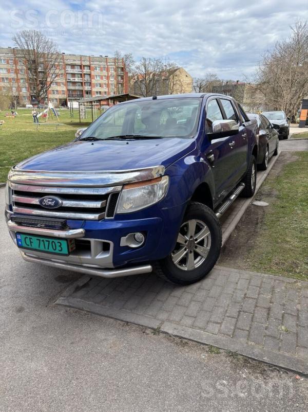 Blue Ford Ranger 2013 in Tukums, with an engine capacity of 3.20 L and mileage of 411 thousand km for 7500 €, photo 1 on AUTOMOTO.COM.LV