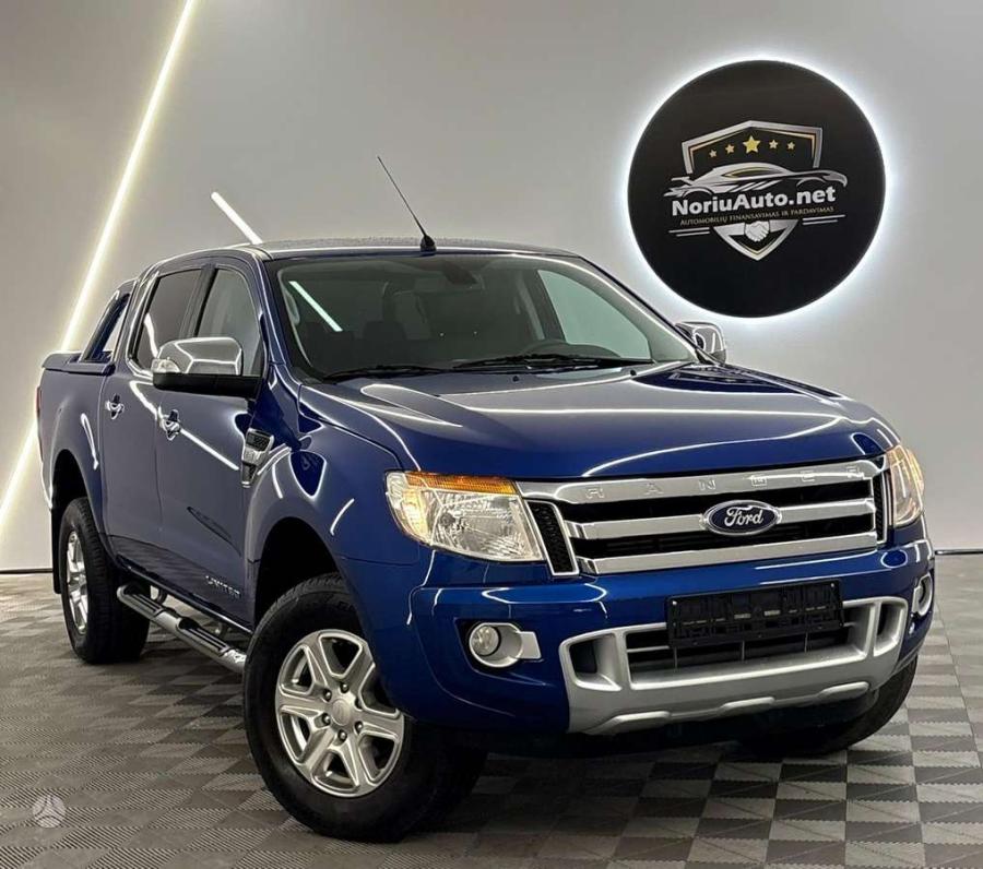 Blue Ford Ranger 2014 in Marijampole, with an engine capacity of 2.20 L and mileage of 177 thousand km for 12999 €, photo 1 on AUTOMOTO.COM.LV