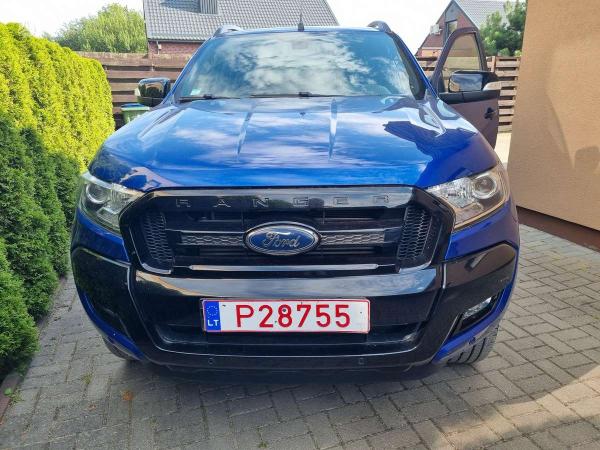 Blue Ford Ranger 2018 in Kaunas, with an engine capacity of 3.20 L and mileage of 89 thousand km for 15400 €, photo 10 on AUTOMOTO.COM.LV