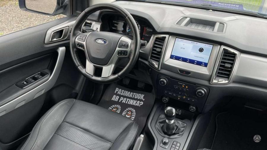 Blue Ford Ranger 2020 in Marijampole, with an engine capacity of 2.00 L and mileage of 330 thousand km for 17490 €, photo 22 on AUTOMOTO.COM.LV