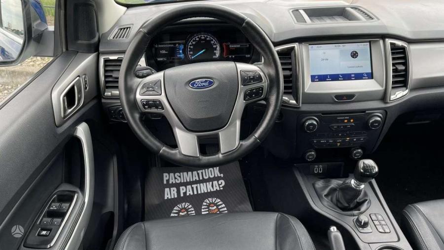 Zils Ford Ranger 2020 Marijampole, ar dzinēja tilpumu 2.00 L un nobraukumu 330 tūkst. km par 16990 €, foto 28 vietnē AUTOMOTO.COM.LV