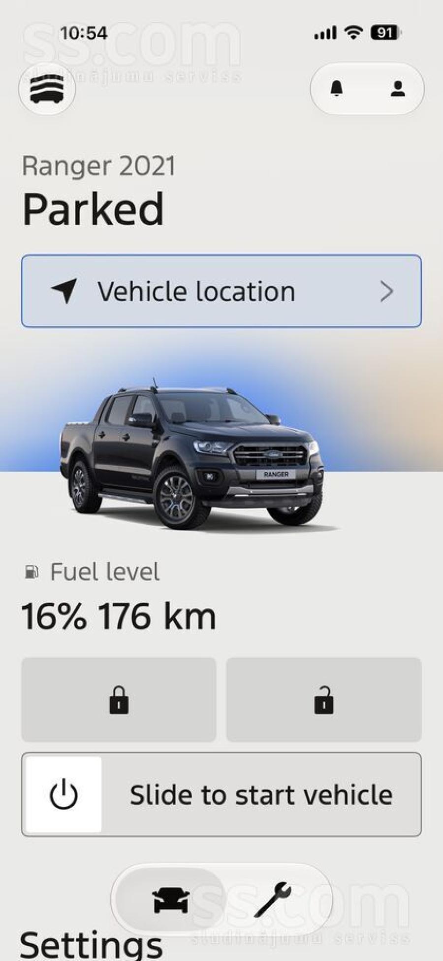 Grey Ford Ranger 2021 in Jekabpils, with an engine capacity of 2.00 L and mileage of 68 thousand km for 32670 €, photo 6 on AUTOMOTO.COM.LV