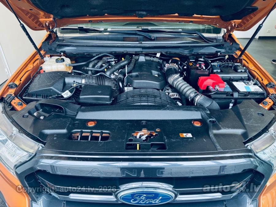 Orange Ford Ranger 2020 in Parnu, with an engine capacity of 2.00 L and mileage of 151 thousand km for 29900 €, photo 12 on AUTOMOTO.COM.LV
