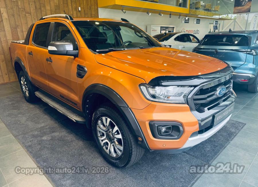 Orange Ford Ranger 2020 in Parnu, with an engine capacity of 2.00 L and mileage of 151 thousand km for 29900 €, photo 14 on AUTOMOTO.COM.LV