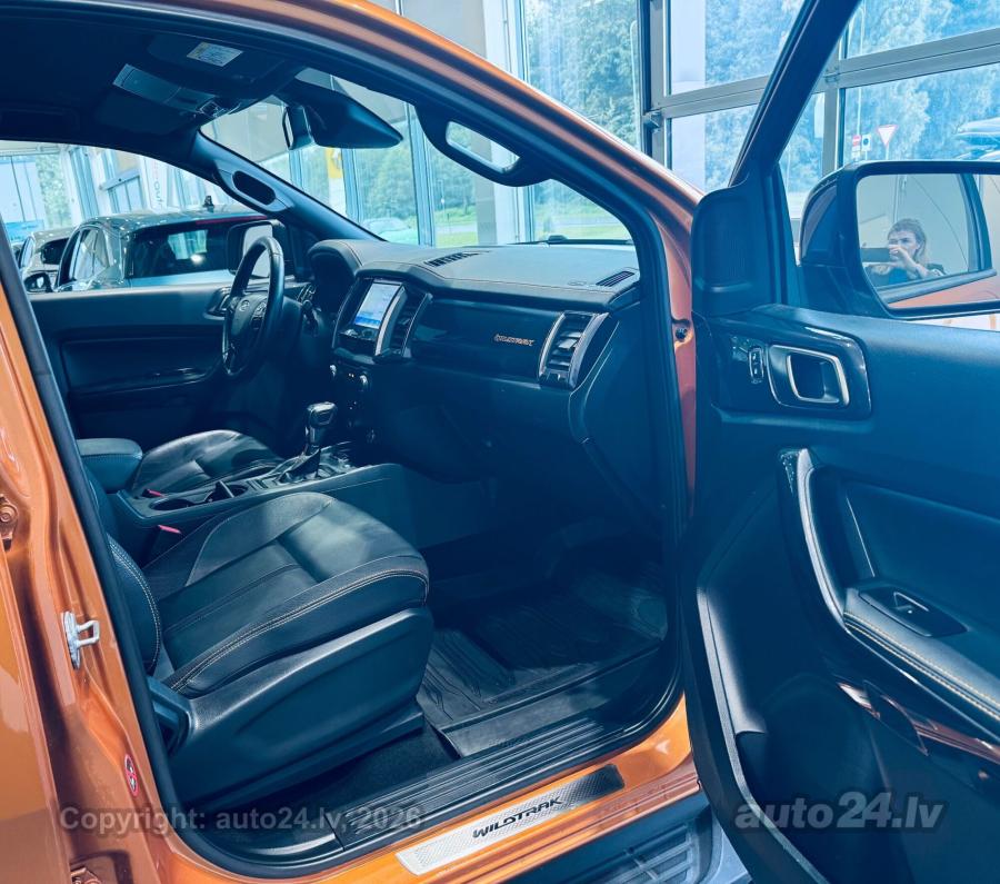 Orange Ford Ranger 2020 in Parnu, with an engine capacity of 2.00 L and mileage of 151 thousand km for 29900 €, photo 18 on AUTOMOTO.COM.LV