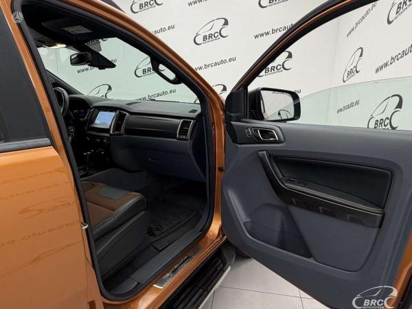 Orange Ford Ranger 2017 in Vilnius, with an engine capacity of 3.20 L and mileage of 87 thousand km for 22900 €, photo 9 on AUTOMOTO.COM.LV