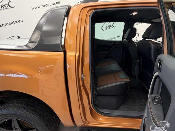 Orange Ford Ranger 2017 in Vilnius, with an engine capacity of 3.20 L and mileage of 87 thousand km for 22900 €, photo 10 on AUTOMOTO.COM.LV