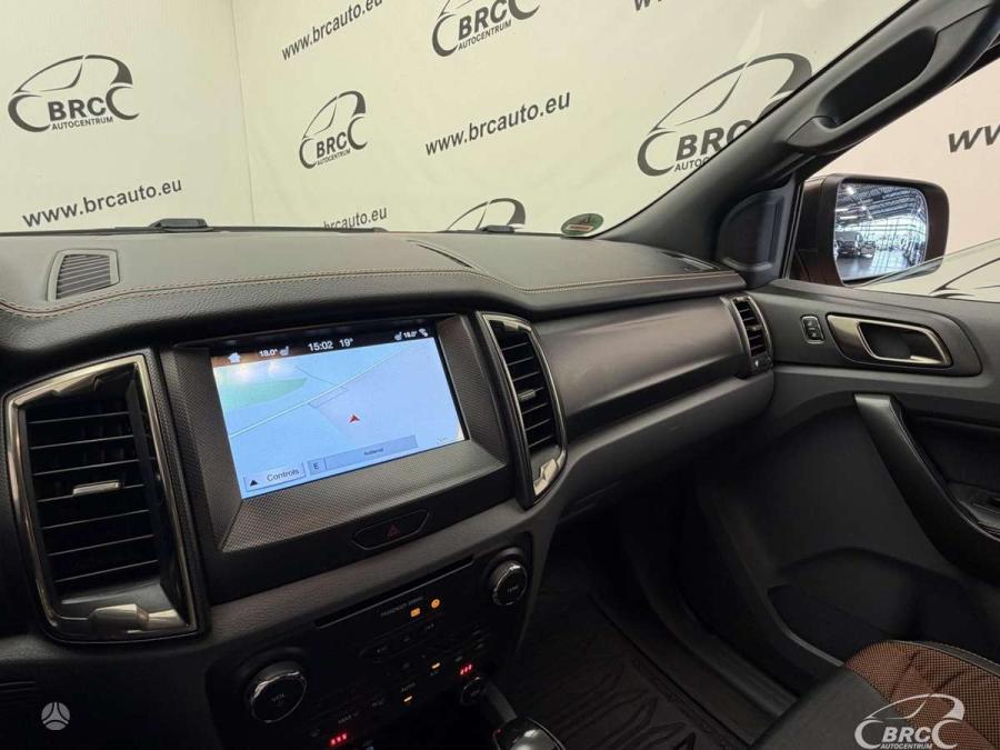 Orange Ford Ranger 2017 in Vilnius, with an engine capacity of 3.20 L and mileage of 87 thousand km for 22900 €, photo 29 on AUTOMOTO.COM.LV