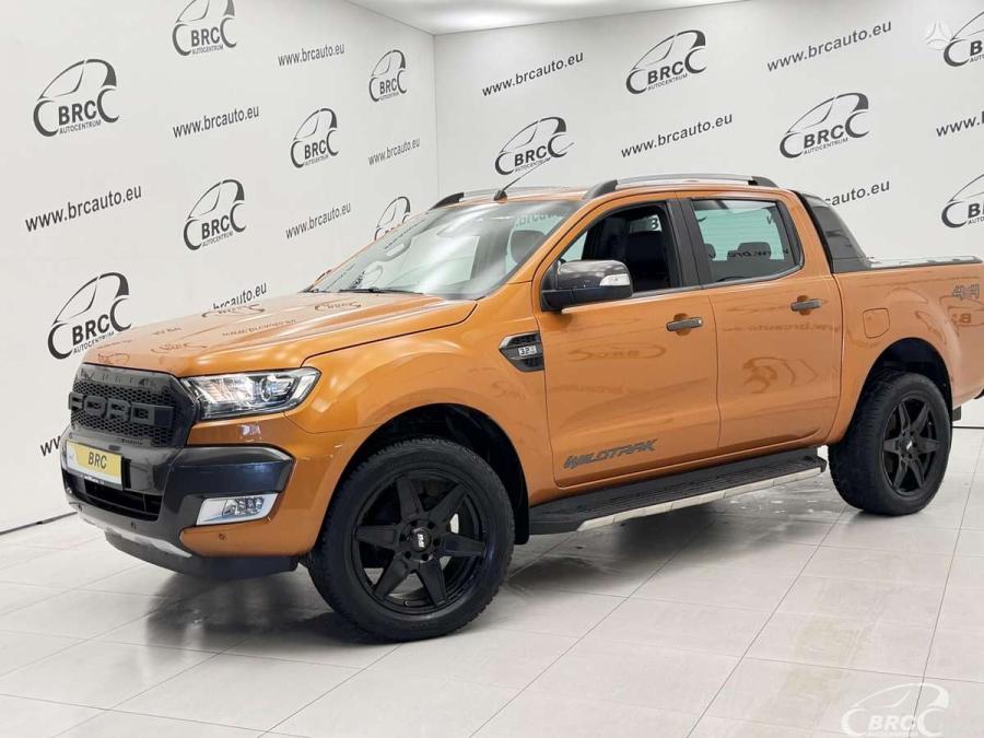Orange Ford Ranger 2017 in Vilnius, with an engine capacity of 3.20 L and mileage of 87 thousand km for 19900 €, photo 1 on AUTOMOTO.COM.LV