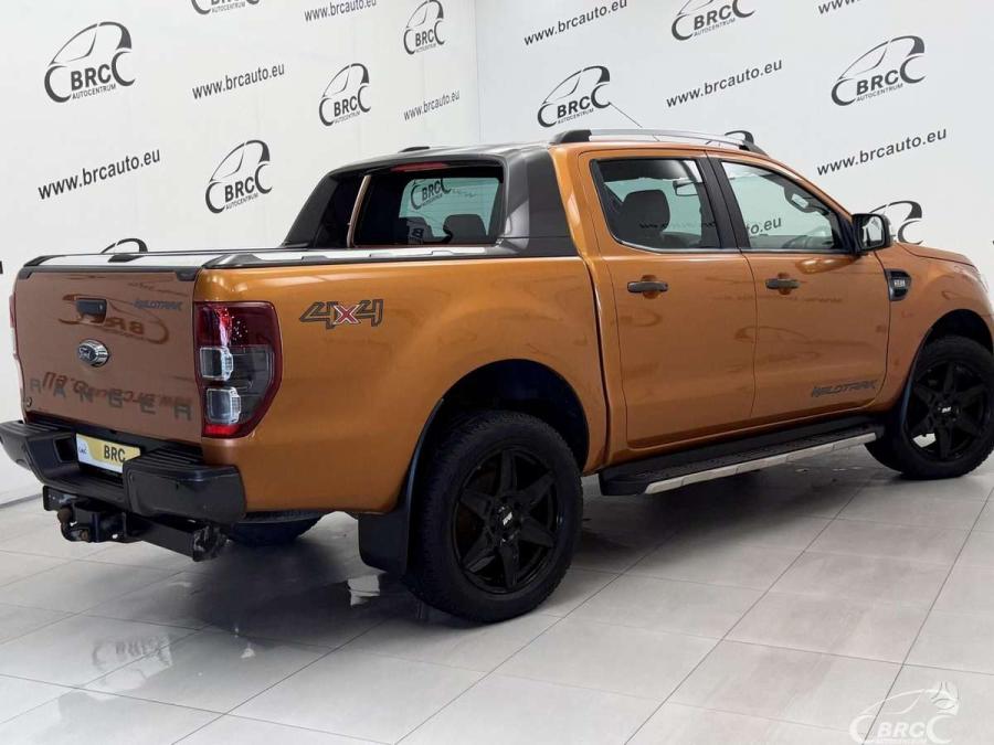 Orange Ford Ranger 2017 in Vilnius, with an engine capacity of 3.20 L and mileage of 87 thousand km for 19900 €, photo 4 on AUTOMOTO.COM.LV