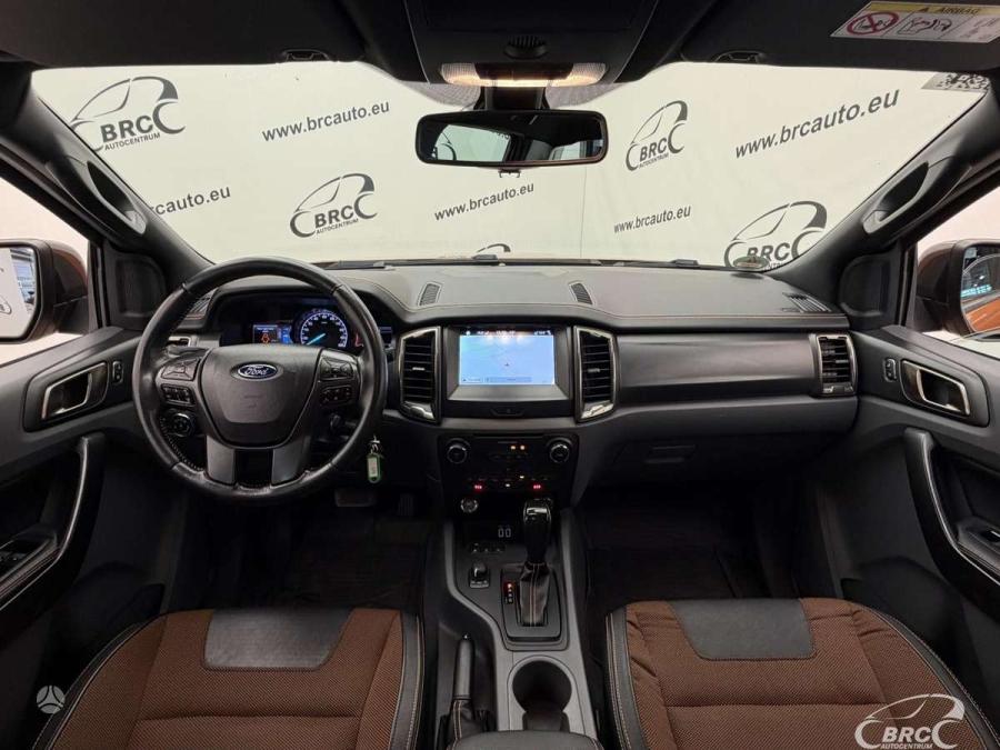 Orange Ford Ranger 2017 in Vilnius, with an engine capacity of 3.20 L and mileage of 87 thousand km for 19900 €, photo 5 on AUTOMOTO.COM.LV