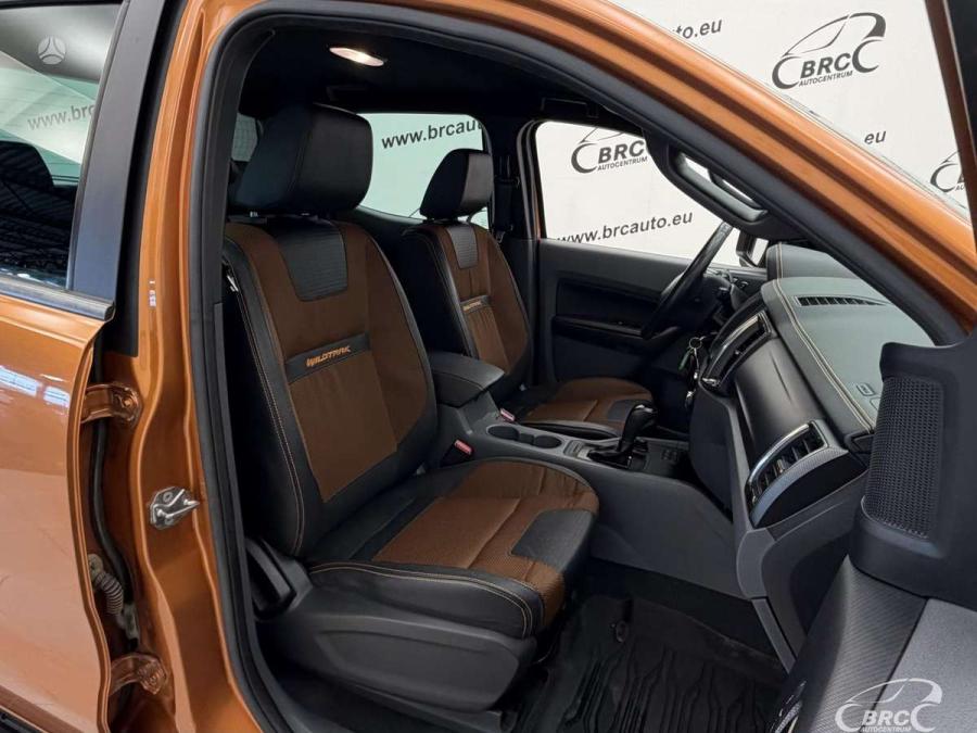 Orange Ford Ranger 2017 in Vilnius, with an engine capacity of 3.20 L and mileage of 87 thousand km for 19900 €, photo 9 on AUTOMOTO.COM.LV
