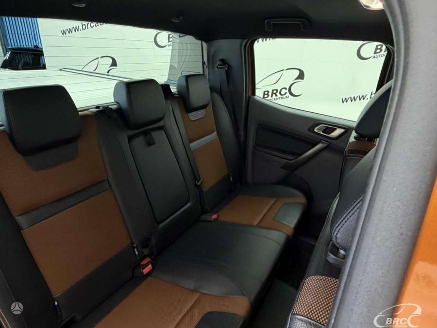 Orange Ford Ranger 2017 in Vilnius, with an engine capacity of 3.20 L and mileage of 87 thousand km for 19900 €, photo 13 on AUTOMOTO.COM.LV
