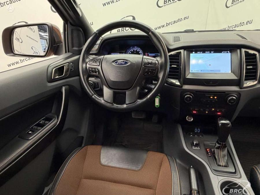Orange Ford Ranger 2017 in Vilnius, with an engine capacity of 3.20 L and mileage of 87 thousand km for 19900 €, photo 16 on AUTOMOTO.COM.LV