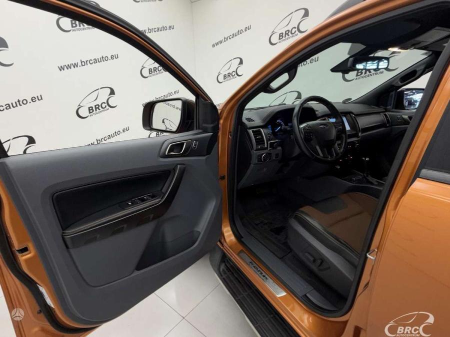 Orange Ford Ranger 2017 in Vilnius, with an engine capacity of 3.20 L and mileage of 87 thousand km for 19900 €, photo 20 on AUTOMOTO.COM.LV