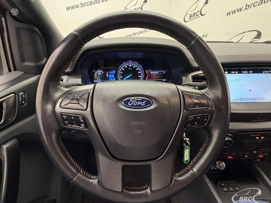 Orange Ford Ranger 2017 in Vilnius, with an engine capacity of 3.20 L and mileage of 87 thousand km for 19900 €, photo 30 on AUTOMOTO.COM.LV
