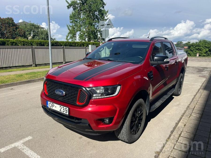 Red Ford Ranger 2022 in Riga, with an engine capacity of 2.00 L and mileage of 170 thousand km for 24900 €, photo 1 on AUTOMOTO.COM.LV
