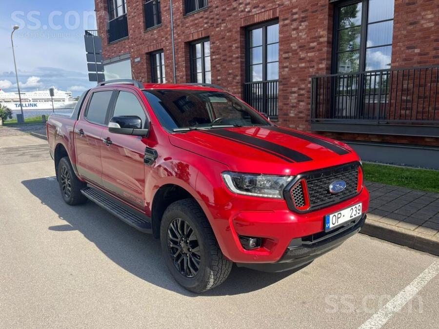 Red Ford Ranger 2022 in Riga, with an engine capacity of 2.00 L and mileage of 170 thousand km for 24900 €, photo 3 on AUTOMOTO.COM.LV