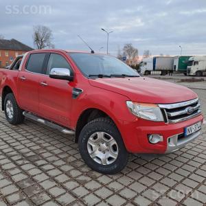 Sarkans Ford Ranger 2015 Rīga, ar dzinēja tilpumu 2.20 L un nobraukumu 190 tūkst. km par 13950 €, foto  vietnē AUTOMOTO.COM.LV