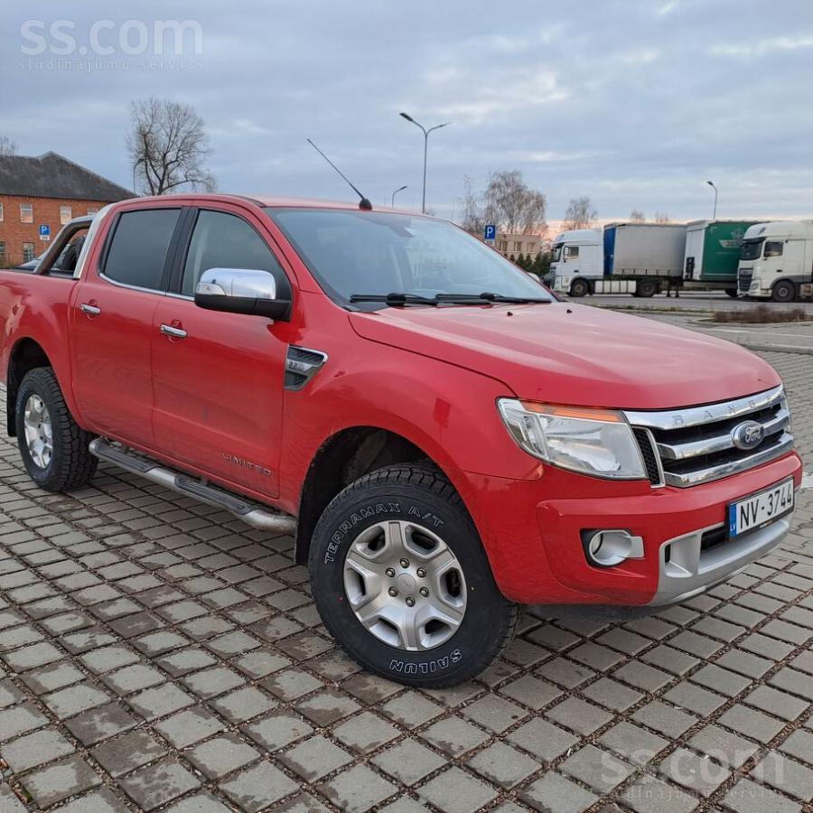 Sarkans Ford Ranger 2015 Rīga, ar dzinēja tilpumu 2.20 L un nobraukumu 190 tūkst. km par 13950 €, foto 1 vietnē AUTOMOTO.COM.LV