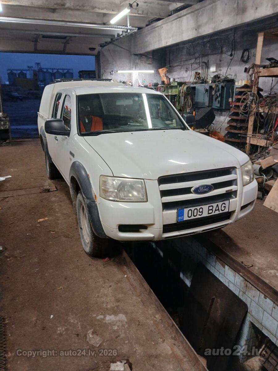 White Ford Ranger 2007 in Tallinn, with an engine capacity of 2.50 L and mileage of 260 thousand km for 2500 €, photo 1 on AUTOMOTO.COM.LV