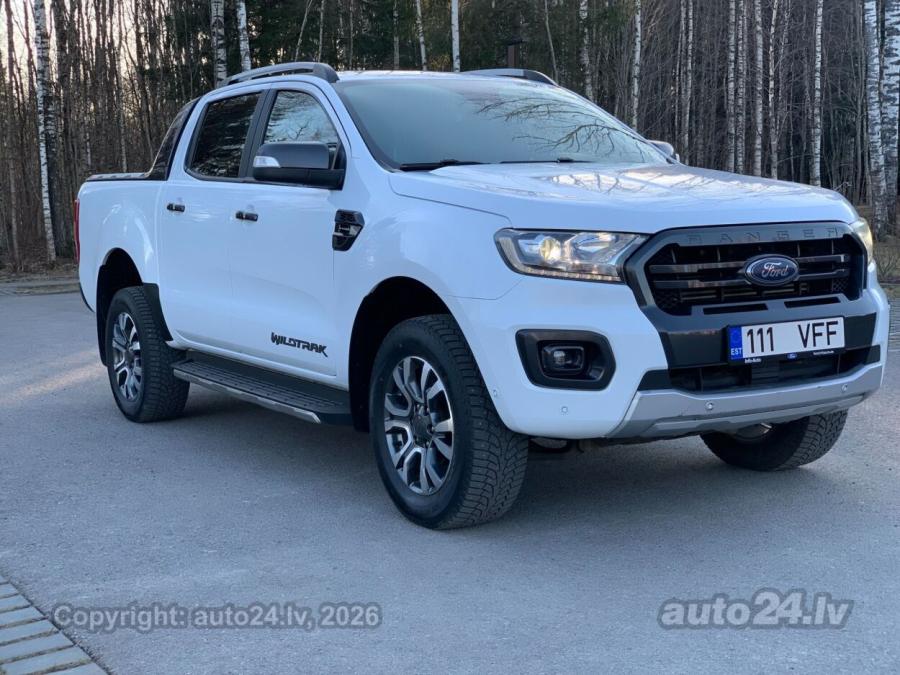 White Ford Ranger 2020 in Tallinn, with an engine capacity of 2.00 L and mileage of 201 thousand km for 28500 €, photo 3 on AUTOMOTO.COM.LV