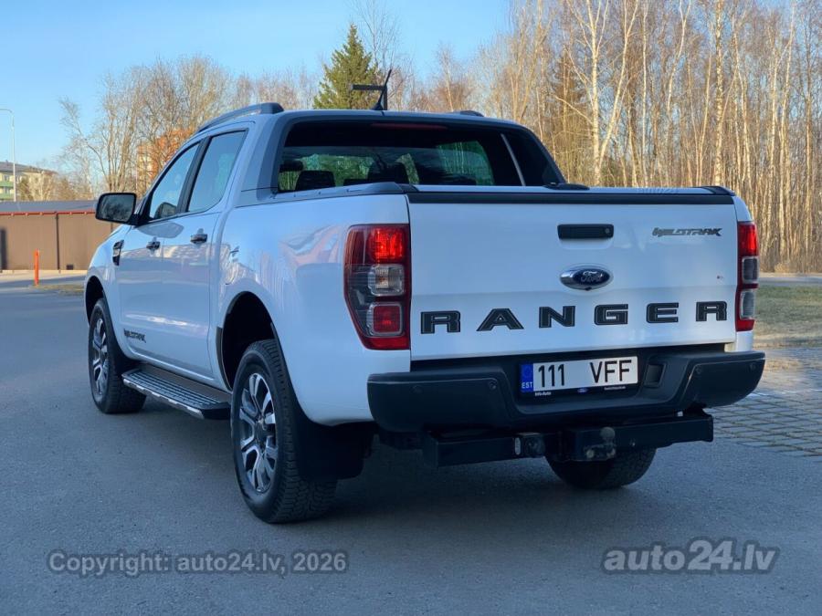 White Ford Ranger 2020 in Tallinn, with an engine capacity of 2.00 L and mileage of 201 thousand km for 28500 €, photo 5 on AUTOMOTO.COM.LV
