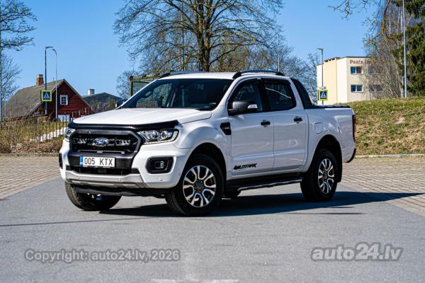 White Ford Ranger 2020 in Viljandi, with an engine capacity of 2.00 L and mileage of 160 thousand km for 26999 €, photo 4 on AUTOMOTO.COM.LV