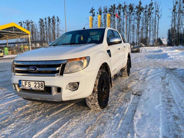 White Ford Ranger 2014 in Kaunas, with an engine capacity of 3.20 L and mileage of 226 thousand km for 12450 €, photo 10 on AUTOMOTO.COM.LV