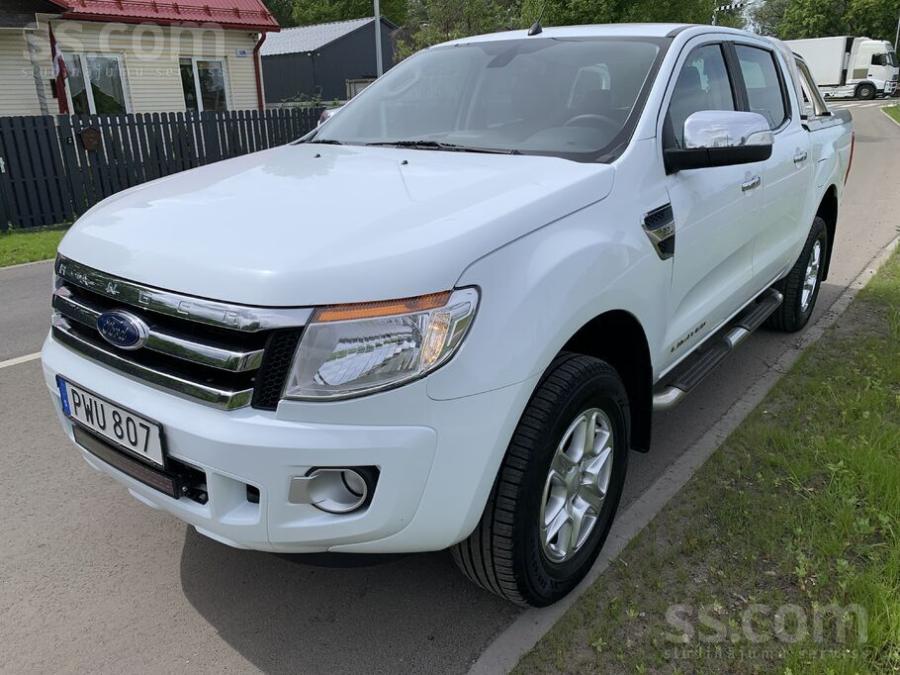 White Ford Ranger 2015 in Riga, with an engine capacity of 2.20 L and mileage of 252 thousand km for 13500 €, photo 1 on AUTOMOTO.COM.LV
