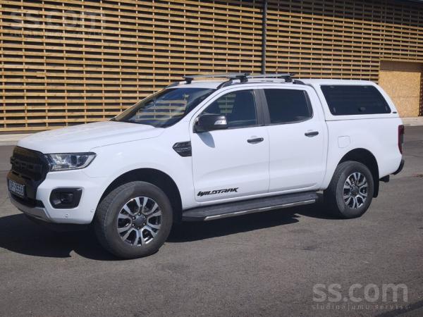 White Ford Ranger 2021 in Valmiera, with an engine capacity of 2.00 L and mileage of 179 thousand km for 19950 €, photo 3 on AUTOMOTO.COM.LV